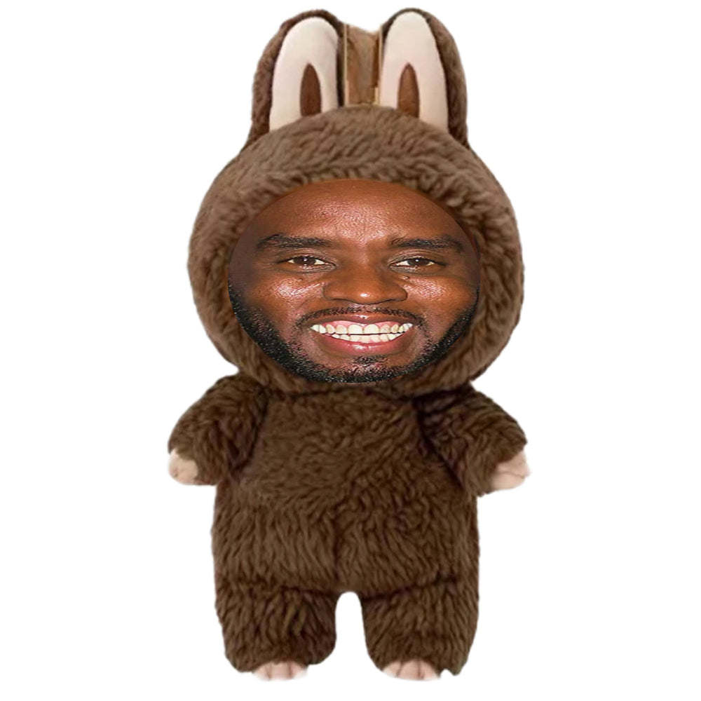 Diddy Labubu‑Face Keychain – Celebrity Face Bag Charm / Keyring ...